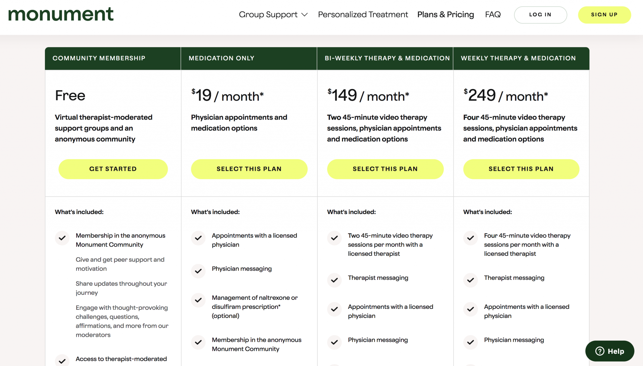 Online treatment platform Monument is live